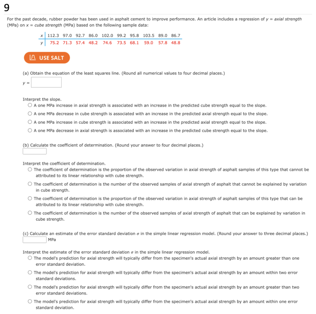 Solved the past decade, rubber powder has been used in | Chegg.com