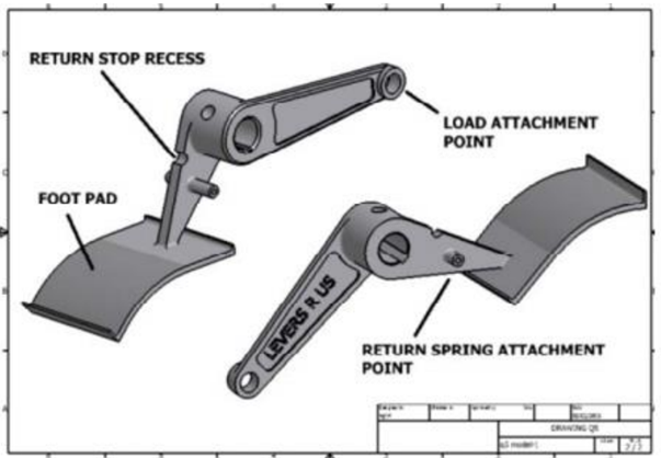1. A foot pedal is presented in the two sheets of | Chegg.com