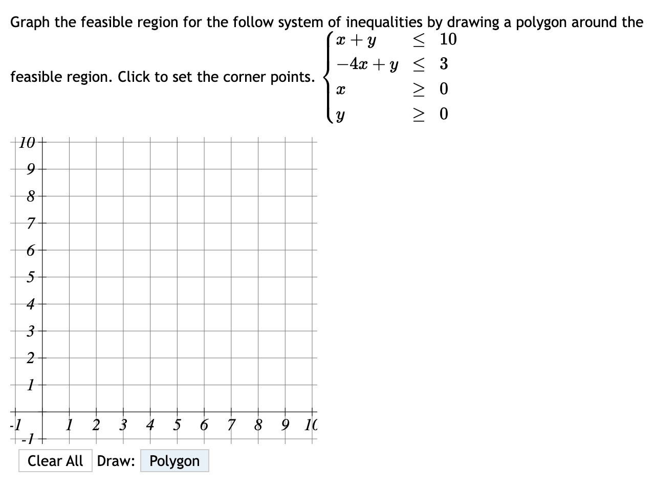 Solved Graph the feasible region for the follow system of | Chegg.com