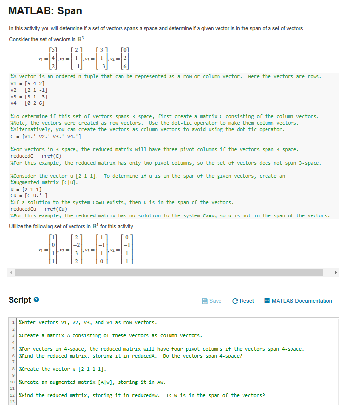 Solved IN ﻿MATLAB NOT OFF OF ﻿MATHWAY******* ﻿In ﻿this | Chegg.com