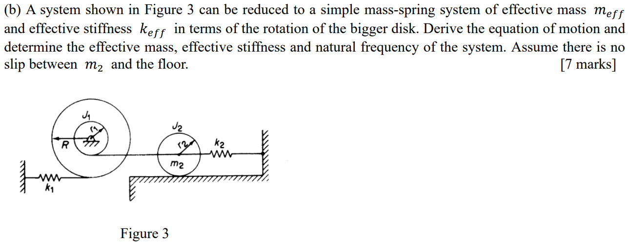 Solved (b) A system shown in Figure 3 can be reduced to a | Chegg.com