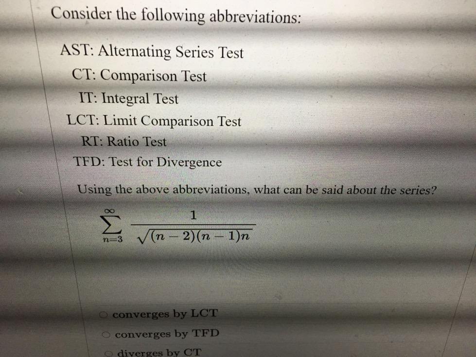 Solved Consider the following abbreviations: AST: | Chegg.com