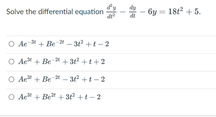 Solved Solve the differential equation | Chegg.com
