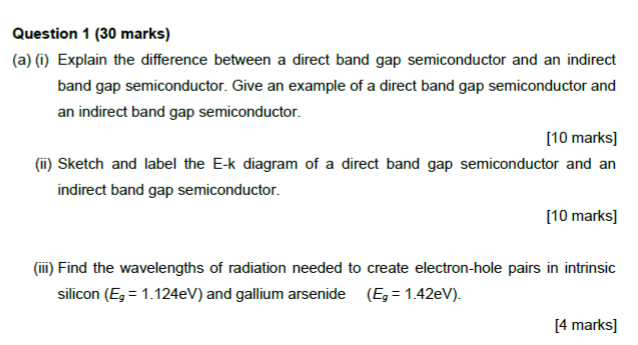 Solved Question 1 (30 marks) (a) () Explain the difference | Chegg.com