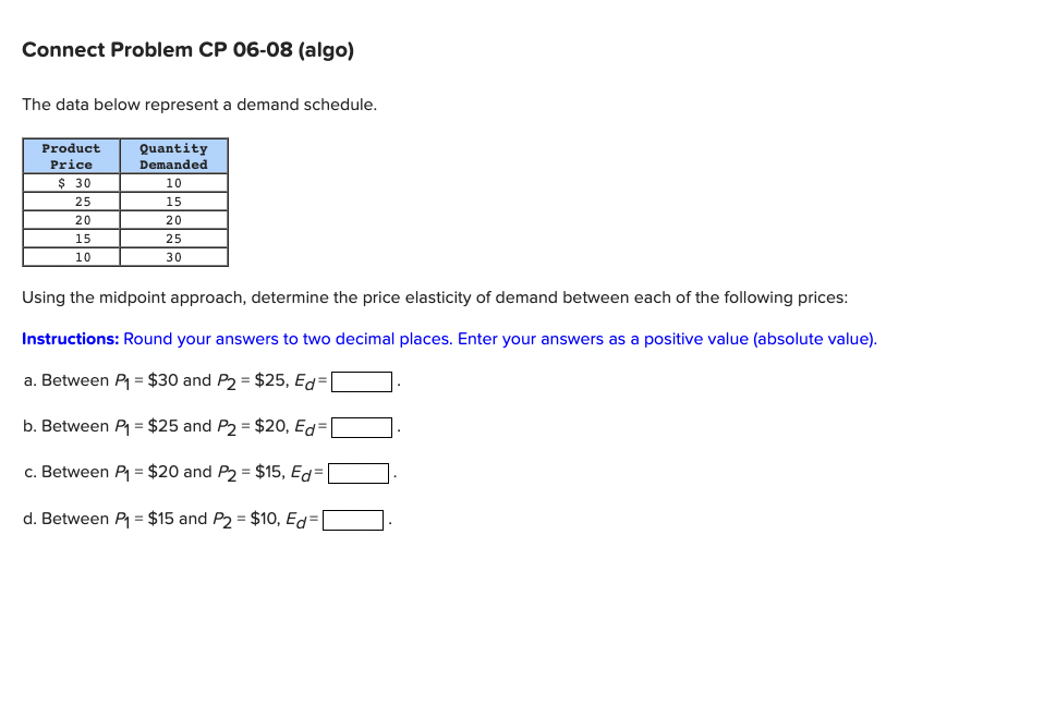 Solved Connect Problem CP 06-08 (algo) The data below | Chegg.com Solved Connect Problem CP 06-08 (algo) The data below | Chegg.com
