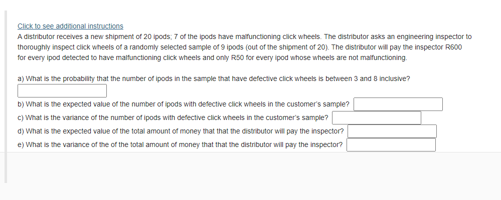 Solved Click to see additional instructions A distributor | Chegg.com
