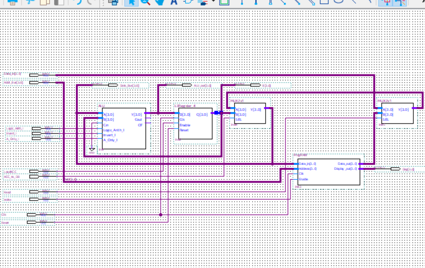 This is all one circuit on Quartus prime lite, the | Chegg.com