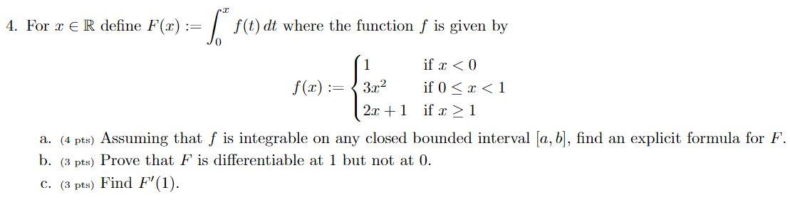 Solved This is for a math analysis class. PLEASE show all | Chegg.com