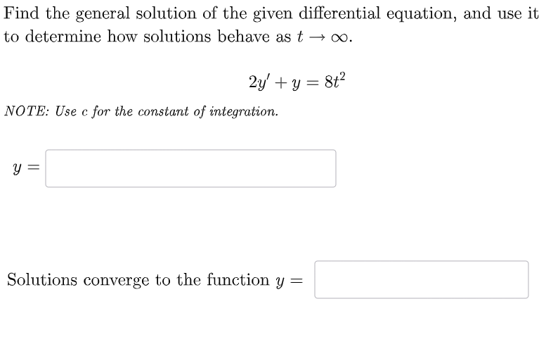 Find the general solution of the given differential | Chegg.com