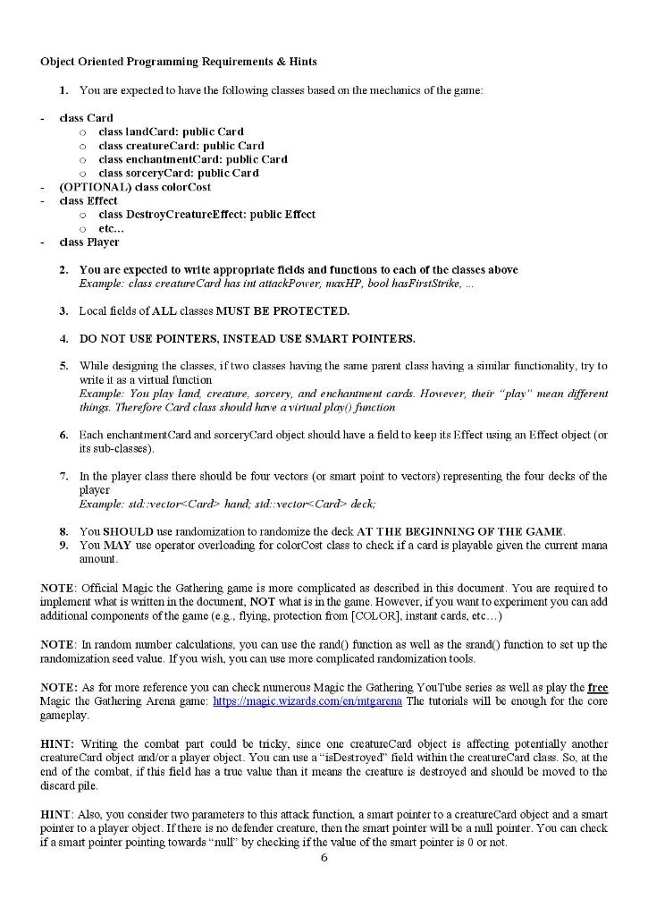 CMP 1002 - Object Oriented Programming - Spring 2021 | Chegg.com