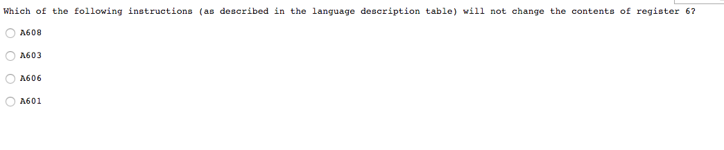 Which of the following instructions (as described in | Chegg.com