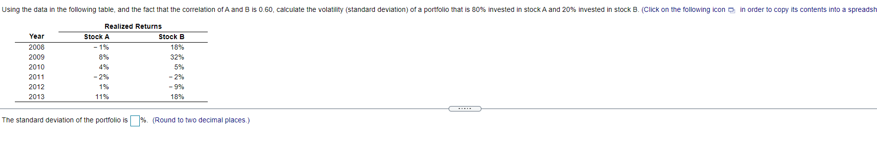 Solved Using the data in the following table, and the fact | Chegg.com