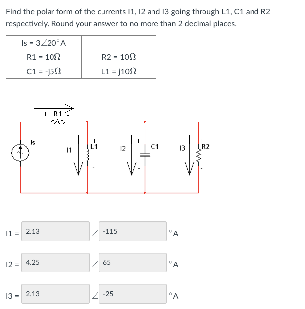 Solved Find the polar form of the currents I1,I2 ﻿and I 3 | Chegg.com