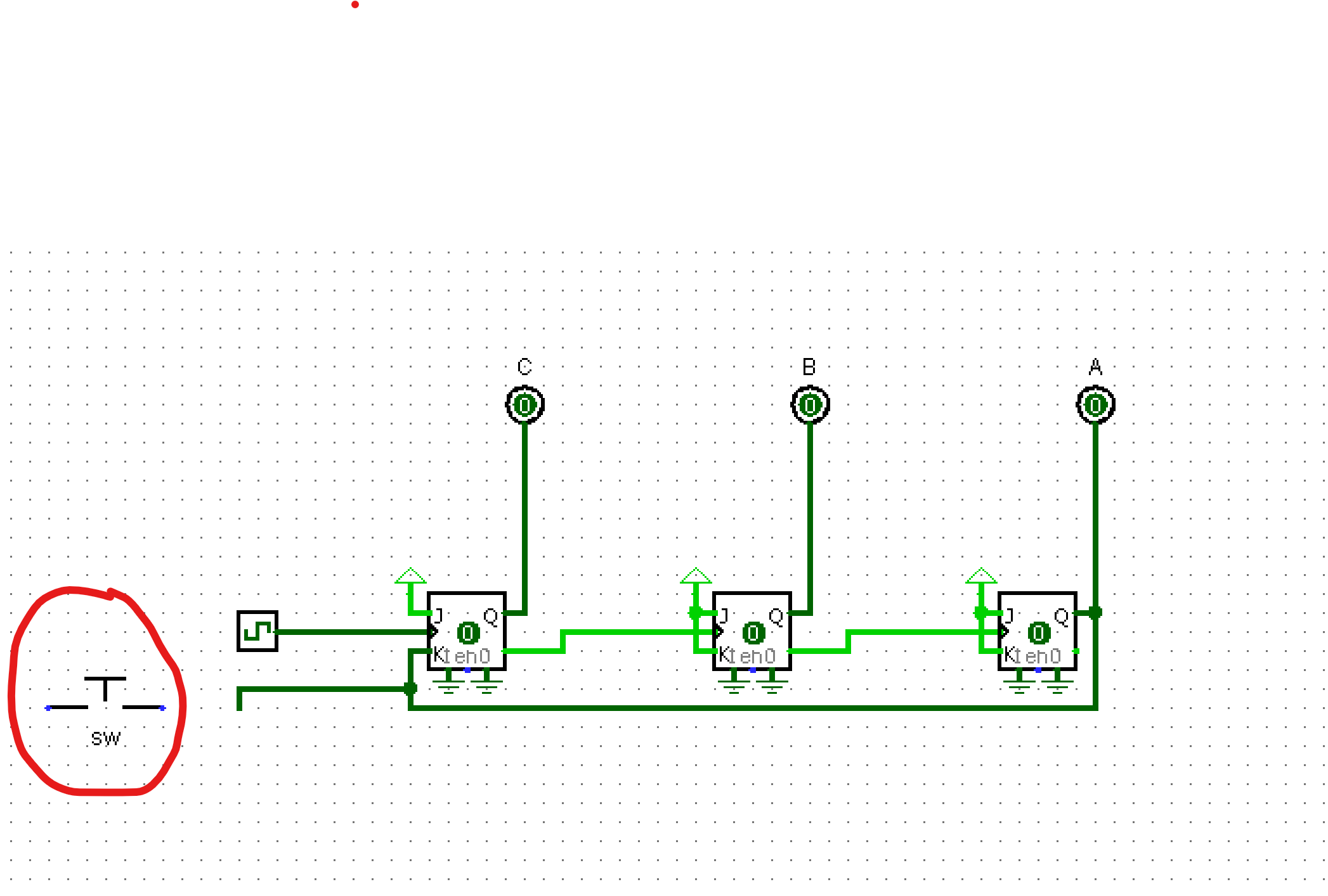 Solved b. ﻿This counter is designed to be self-stopping, | Chegg.com