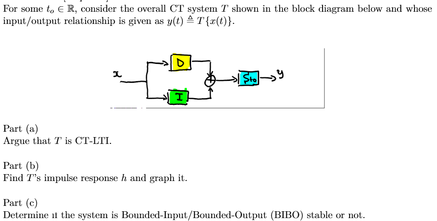Solved For some to ER, consider the overall CT system T | Chegg.com