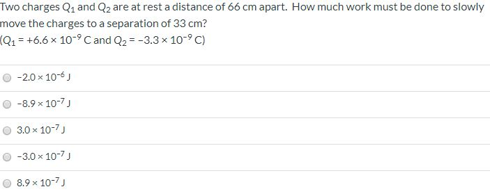 Solved Two charges Q1 and Q2 are at rest a distance of 66 cm | Chegg.com