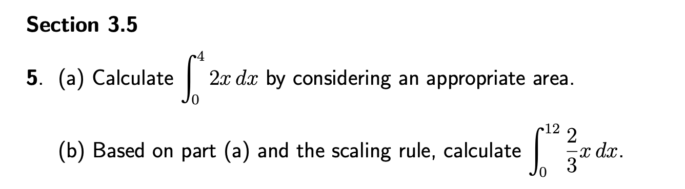 Solved 5. (a) Calculate ∫042xdx by considering an | Chegg.com