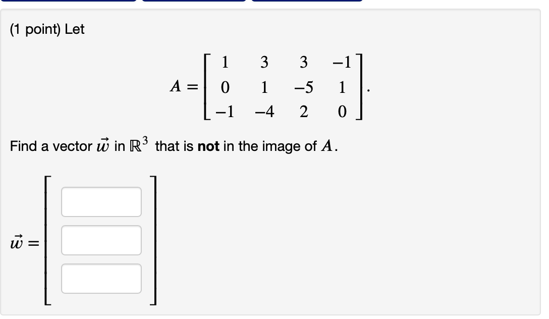 Solved (1 point) Let | Chegg.com