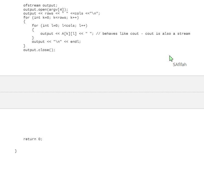 Part 1: Matrix Multiplication. (50) 1. Use the code | Chegg.com