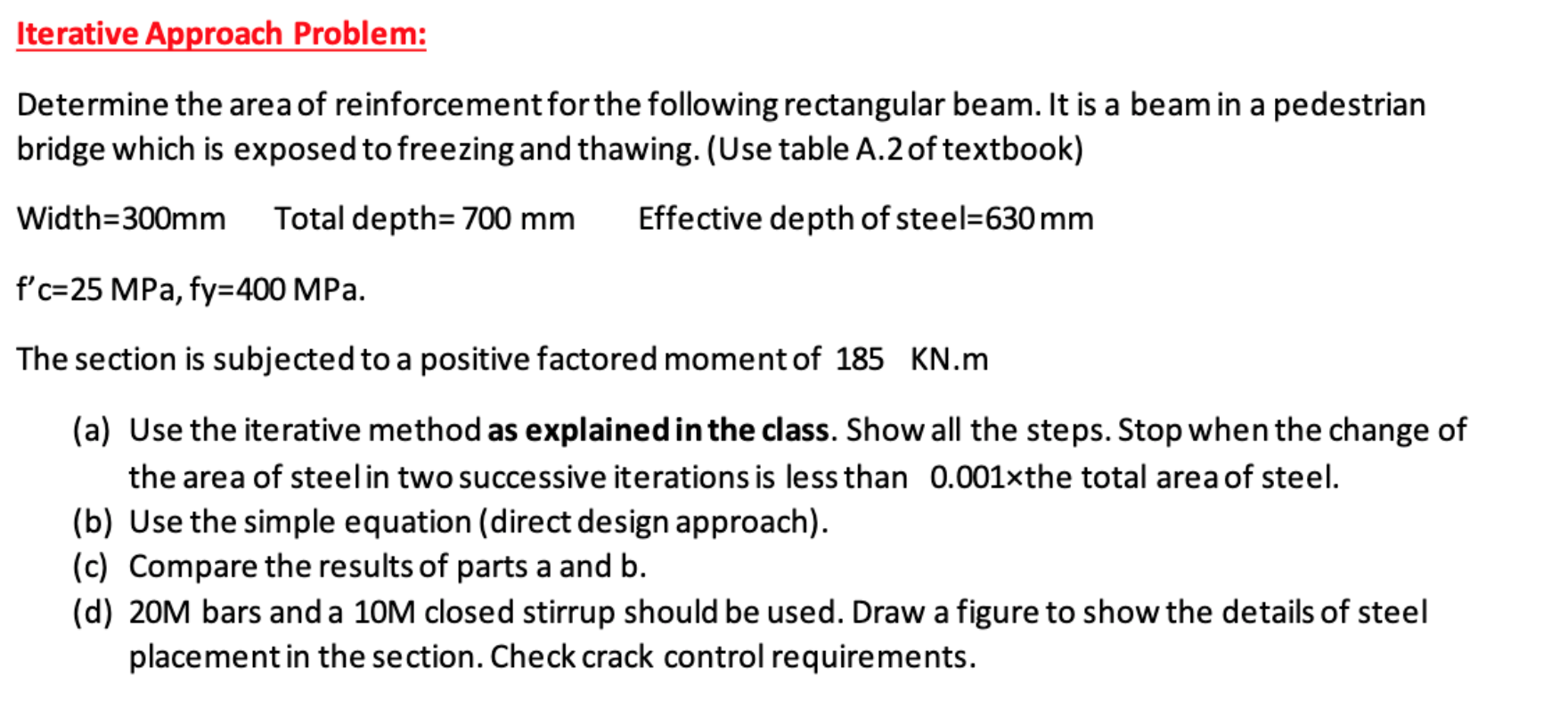 Iterative Approach Problem: Determine the area of | Chegg.com