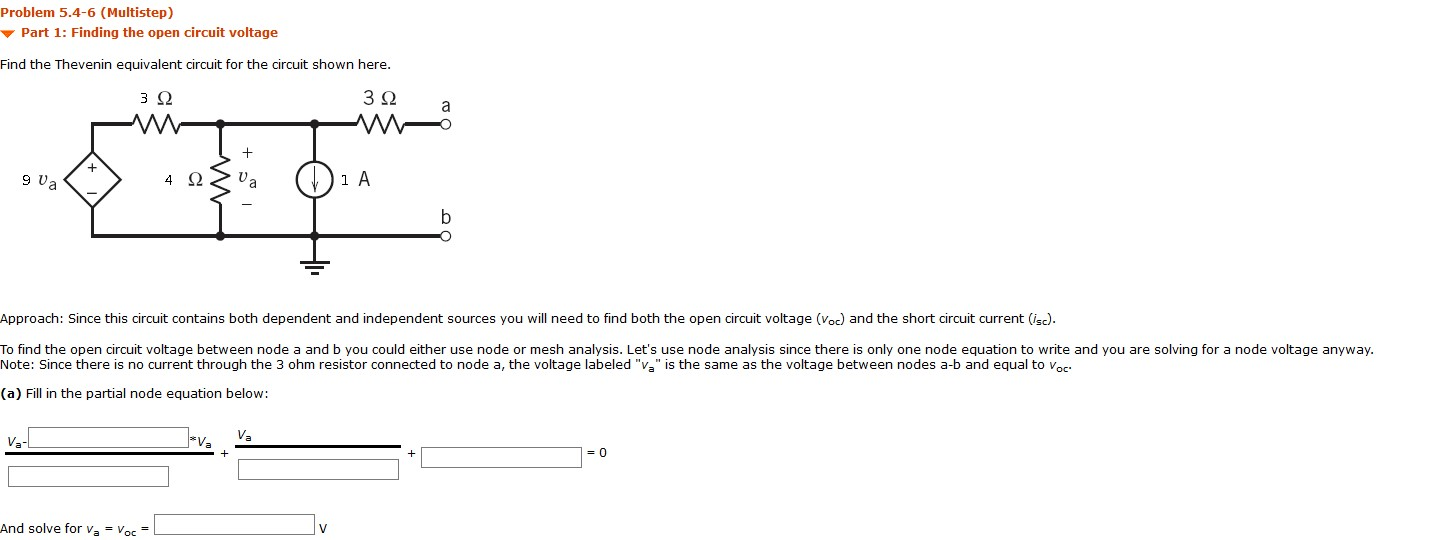 Solved Problem 5.4-6 (Multistep) Part 1: Finding the open | Chegg.com