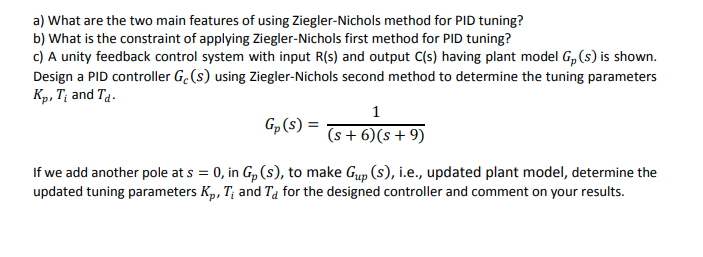 Solved a) What are the two main features of using | Chegg.com
