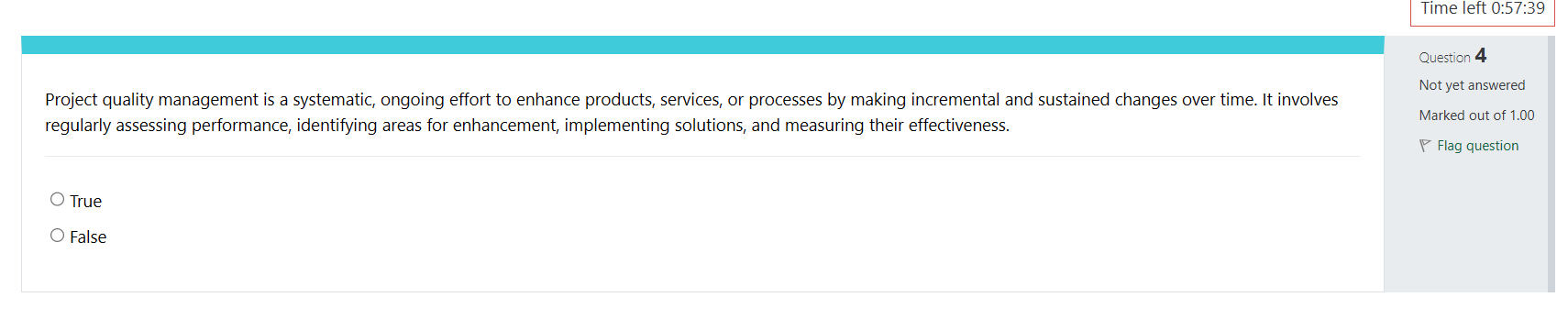 Solved Project quality management is a systematic, ongoing | Chegg.com