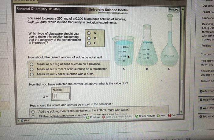 Solved General Chemistry 4th Edition University Science | Chegg.com