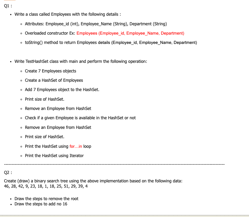 Solved - Write a class called Employees with the following | Chegg.com