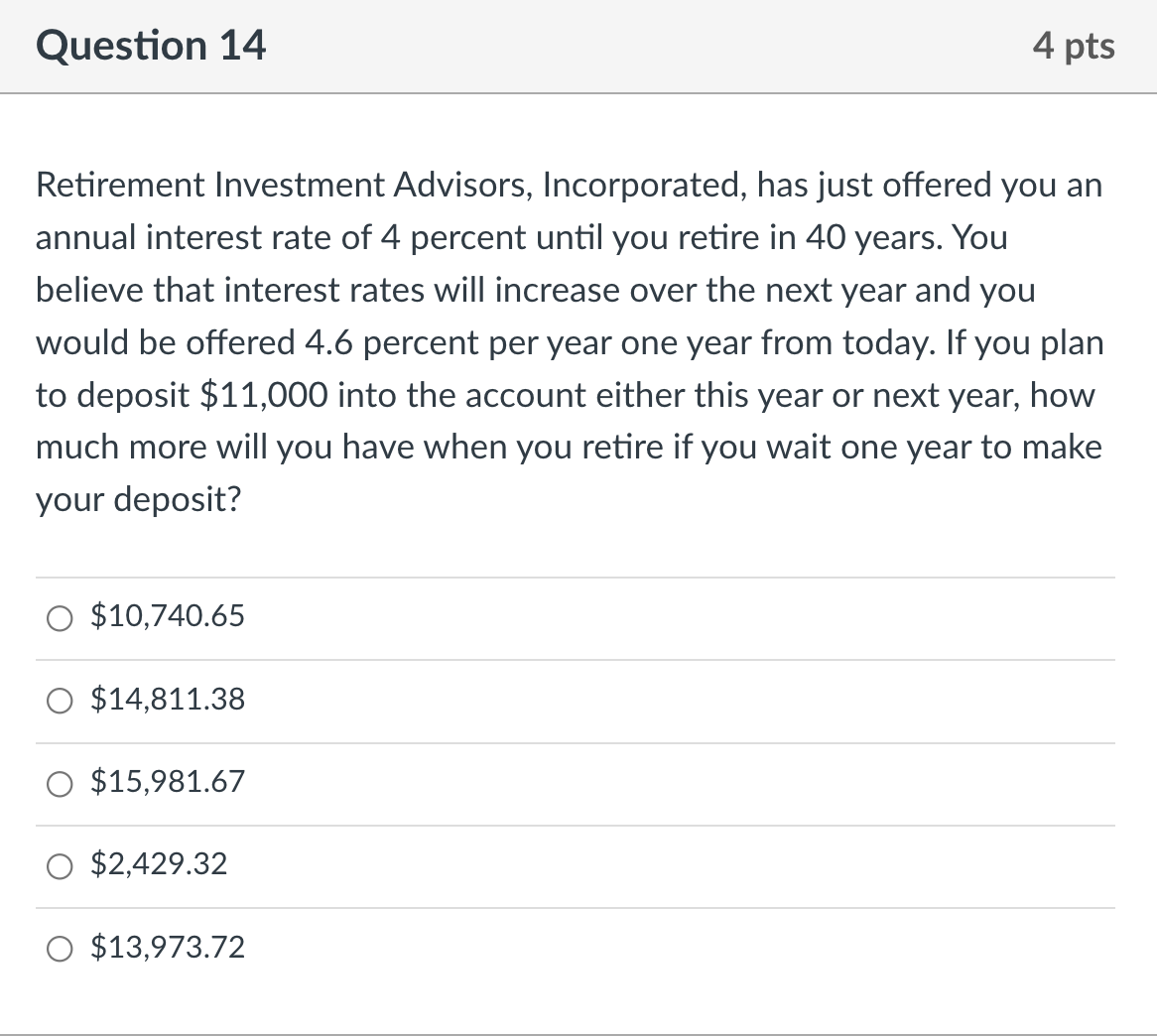 Solved Retirement Investment Advisors, Incorporated, has | Chegg.com