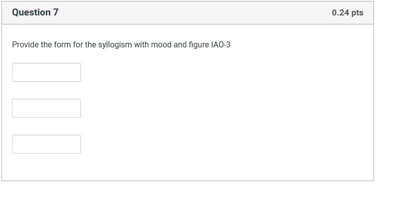 If we have a syllogism with mood and figure AIO-4, | Chegg.com