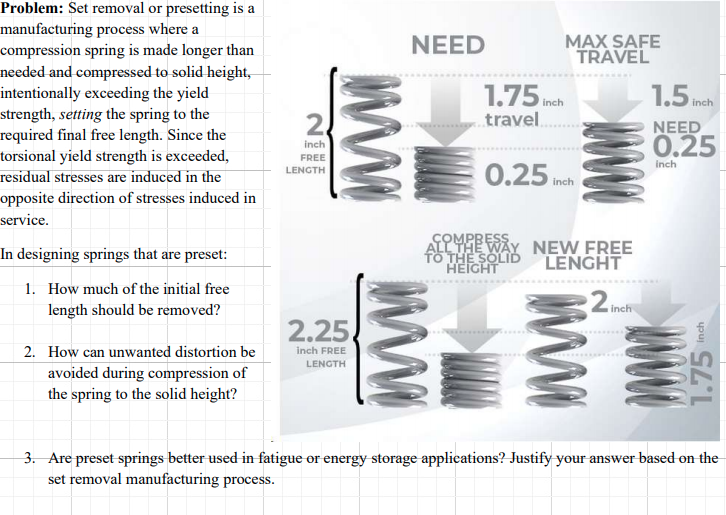 Solved NEED MAX SAFE TRAVEL 1.75 inch 1.5 inch 2 travel | Chegg.com