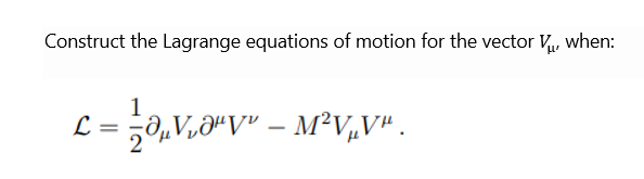 Solved Construct the Lagrange equations of motion for the | Chegg.com