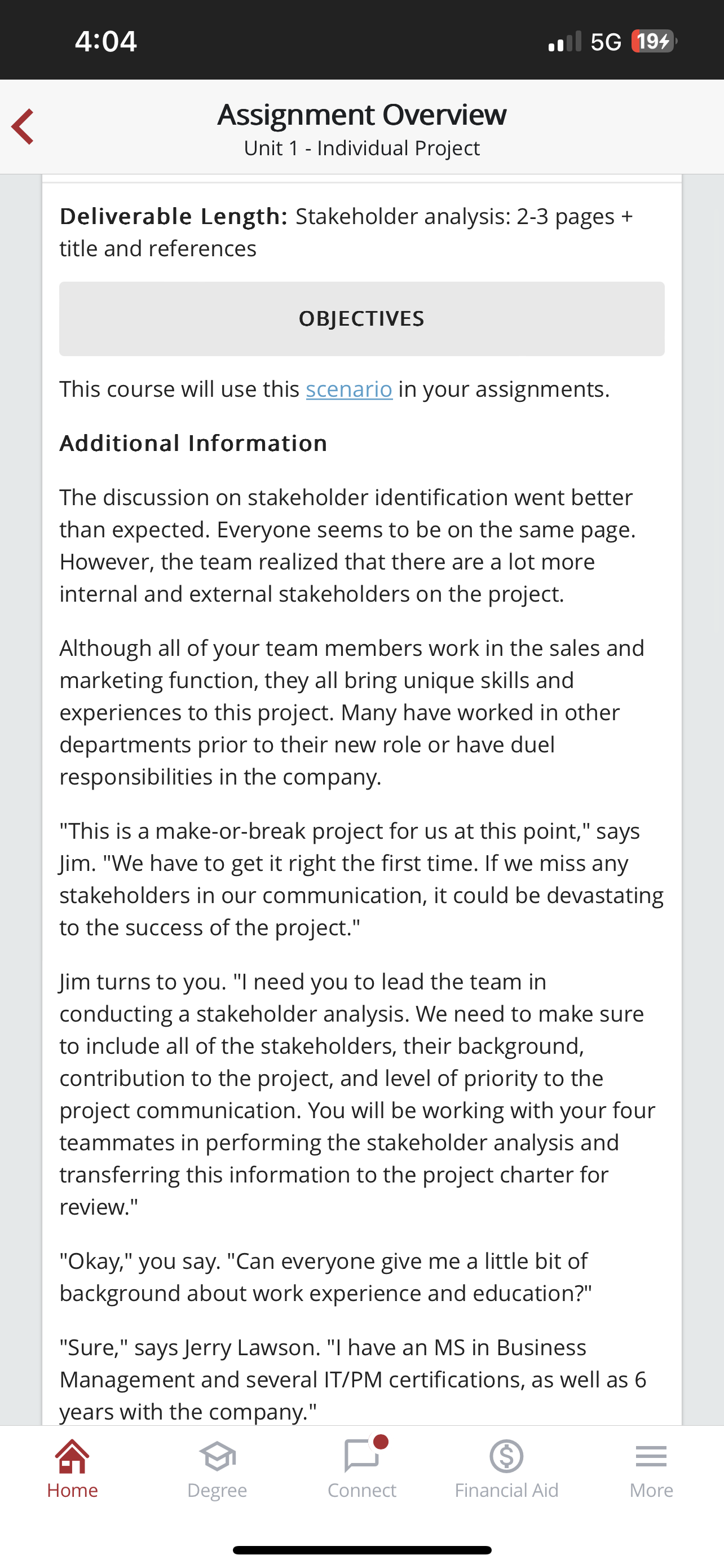 Solved Assignment Overview Unit 1 - Individual Project | Chegg.com