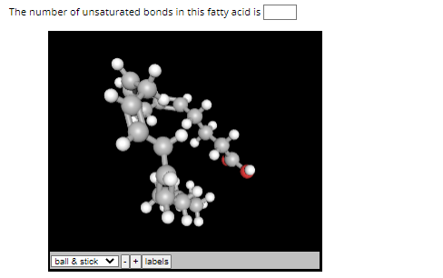 The number of unsaturated bonds in this fatty acid is | Chegg.com