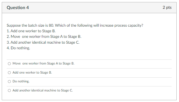 Solved Consider a 3-stage sequential batch process. Assume | Chegg.com