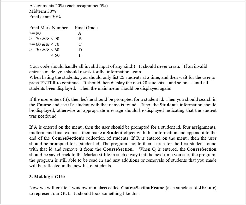 Solved ECE25100 Object-Oriented Programming Project NOTE: 1. | Chegg.com