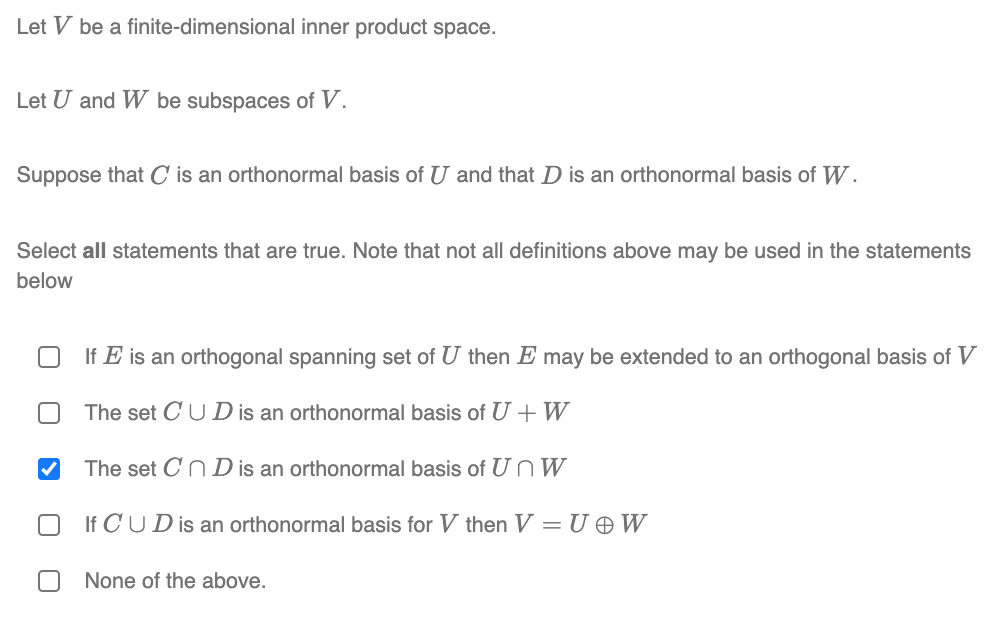 Solved Let V be a finite-dimensional inner product space. | Chegg.com