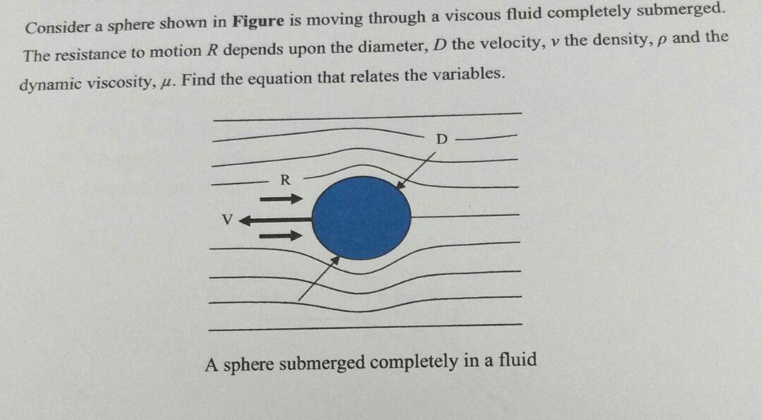 Solved Consider a sphere shown in Figure is moving through a | Chegg.com