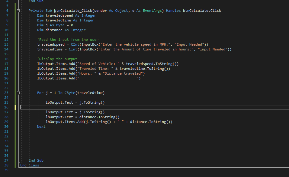Solved Looking for help with my visual basic homework. I | Chegg.com