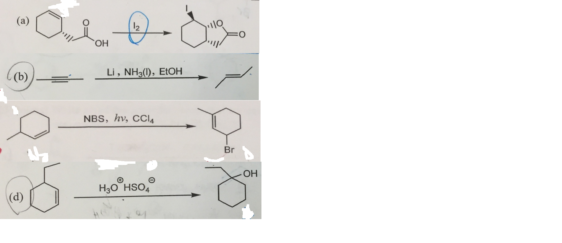 Solved Li , NH3(1), ETOH (b) = 4, N40) EICH, D nes, i, colu, | Chegg.com