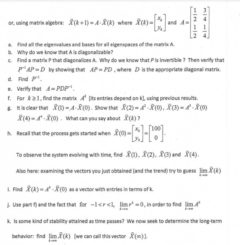 Solved 2. We will examine here a discrete dynamical system | Chegg.com