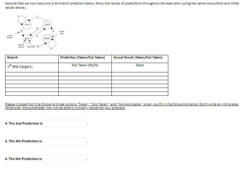 Solved For the following instructions, please consider the | Chegg.com