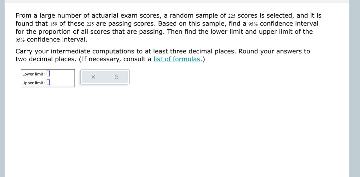 Solved From a large number of actuarial exam scores, a | Chegg.com
