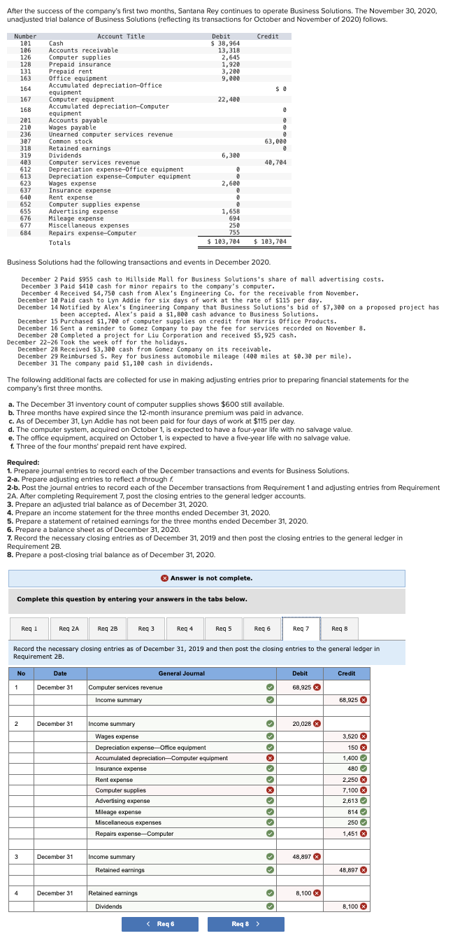 Solved I'm not sure why the number in the section, REQ 7, | Chegg.com