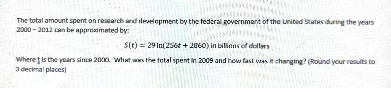 Solved The total amount spent on research and development by | Chegg.com