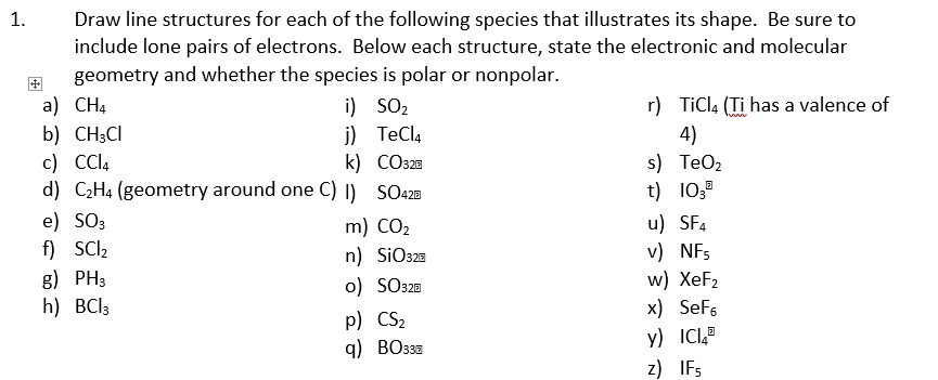 Solved 1. + Draw line structures for each of the following | Chegg.com