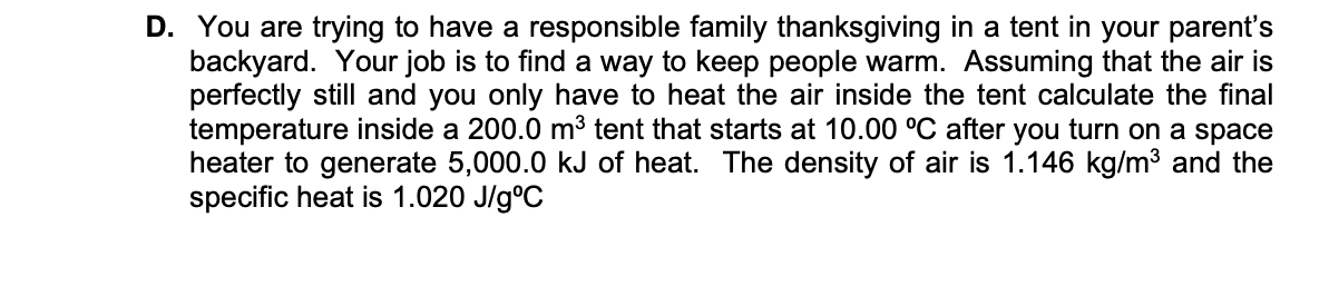 Solved C Determine The Ahrxn For The Following Balanced