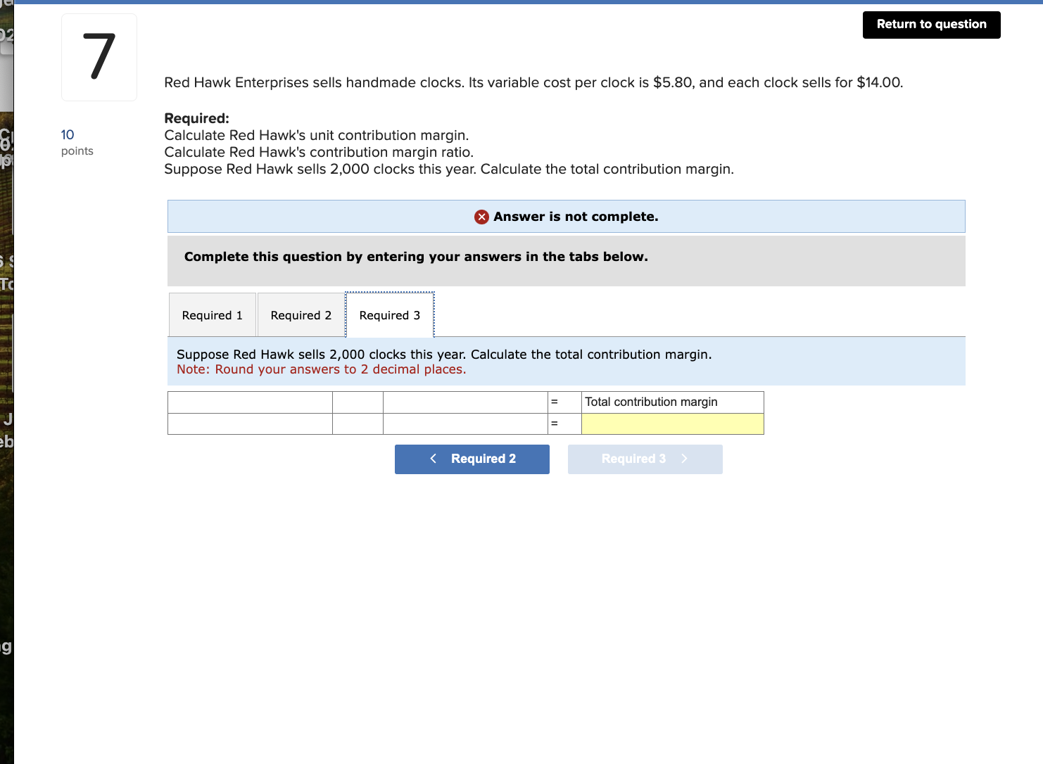 Solved Red Hawk Enterprises sells handmade clocks. Its | Chegg.com