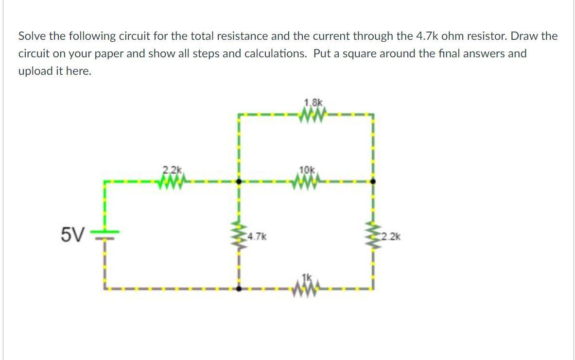 Solved Solve the following circuit for the total resistance | Chegg.com